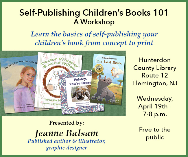 Self-Publishing Children’s Books 101 | JEANNE BALSAM GRAPHICS